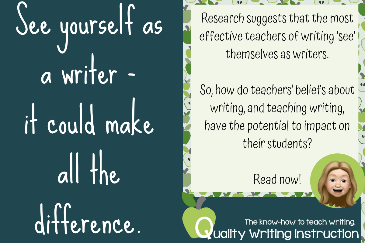 See yourself as a writer - Quality Writing Instruction