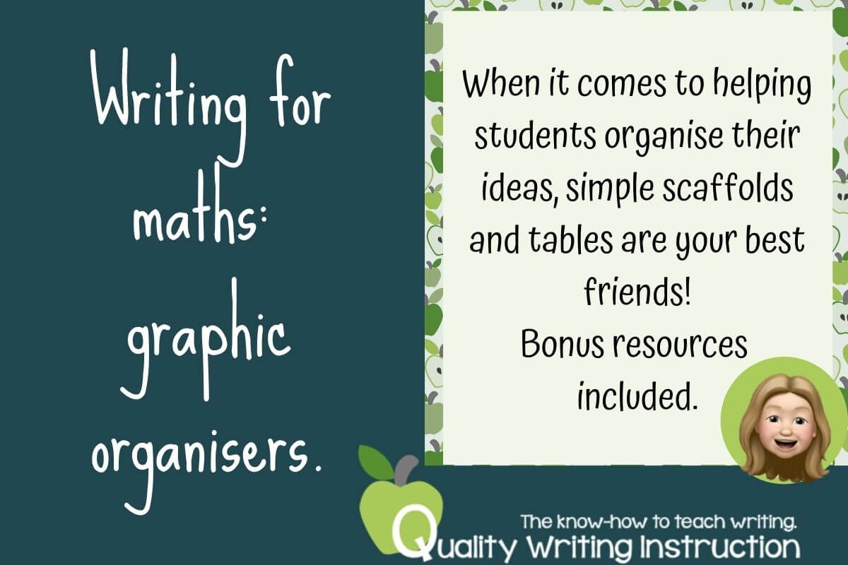 How to get students writing in mathematics: use graphic organisers ...
