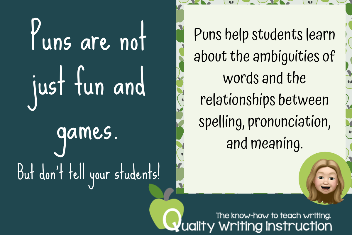 Puns are not just fun and games (don't tell your students!) - Quality ...
